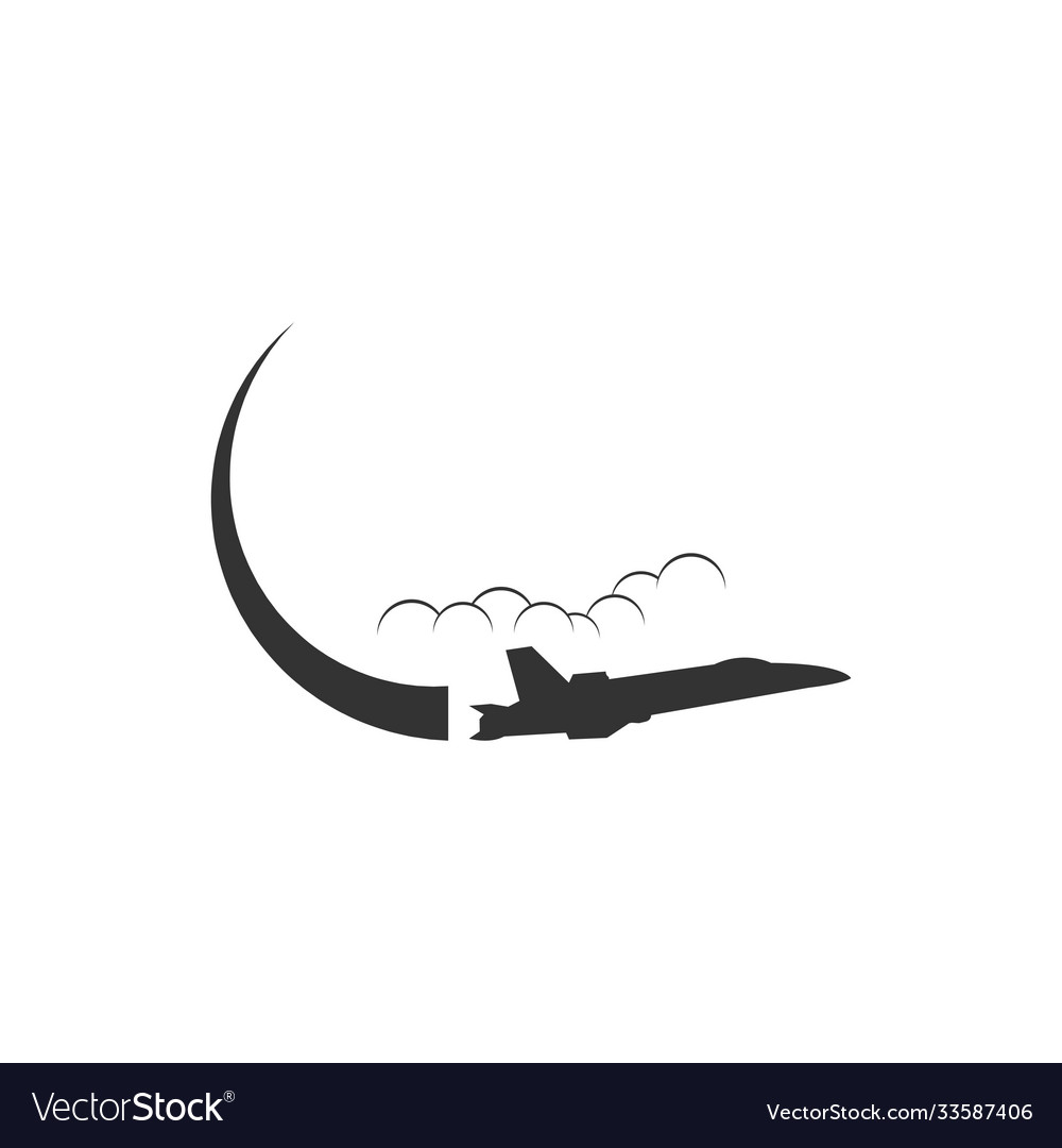 Plane template design Royalty Free Vector Image