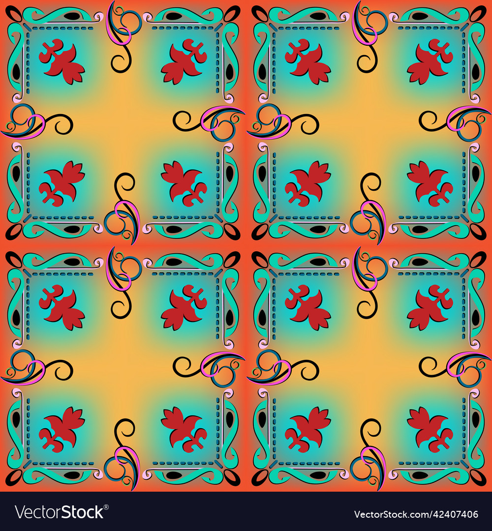 Sample pattern for fabrics interiors ceramics Vector Image