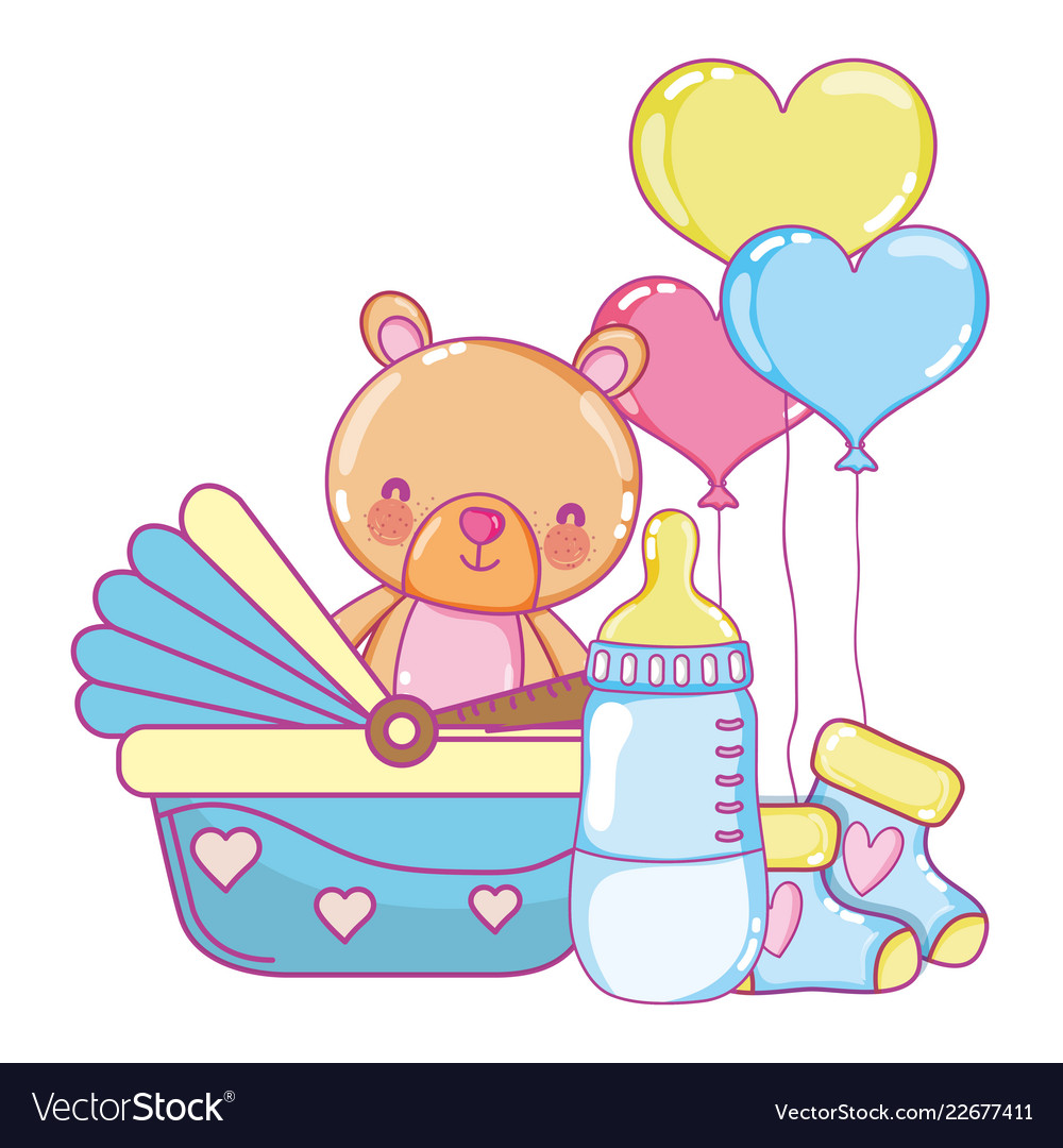 Bashower cartoon Royalty Free Vector Image - VectorStock