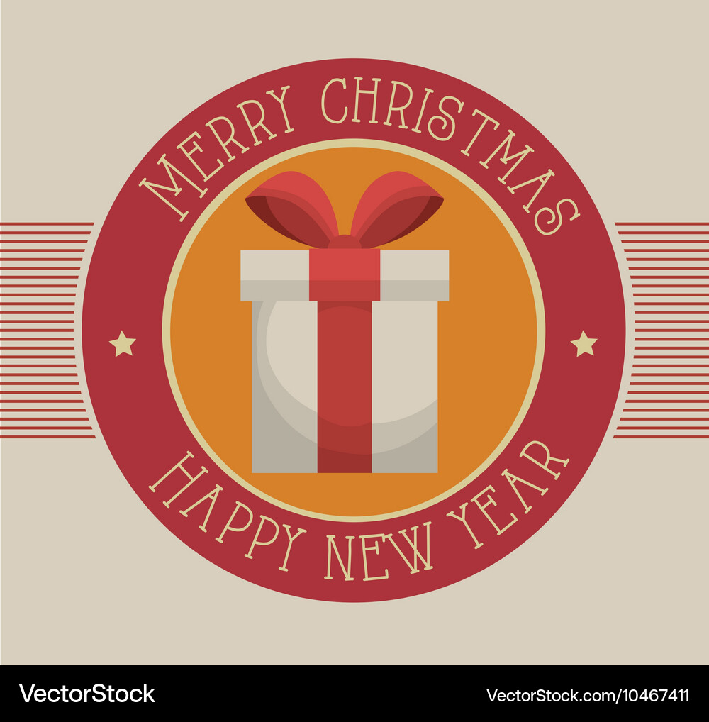 Happy merry christmas icon Royalty Free Vector Image