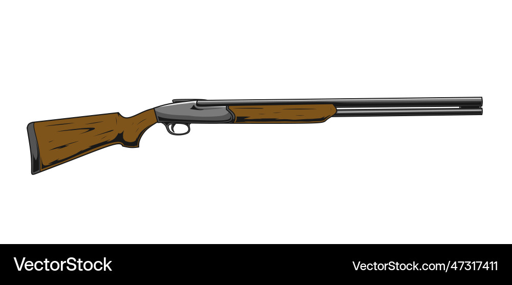 Shotgun hunting rifle Royalty Free Vector Image