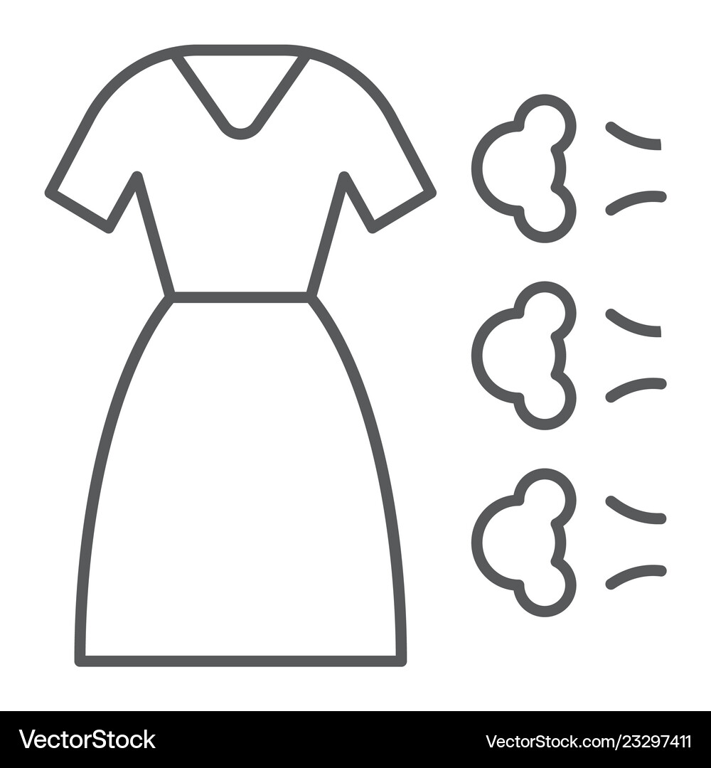 Steam cleaning thin line icon laundry and service Vector Image