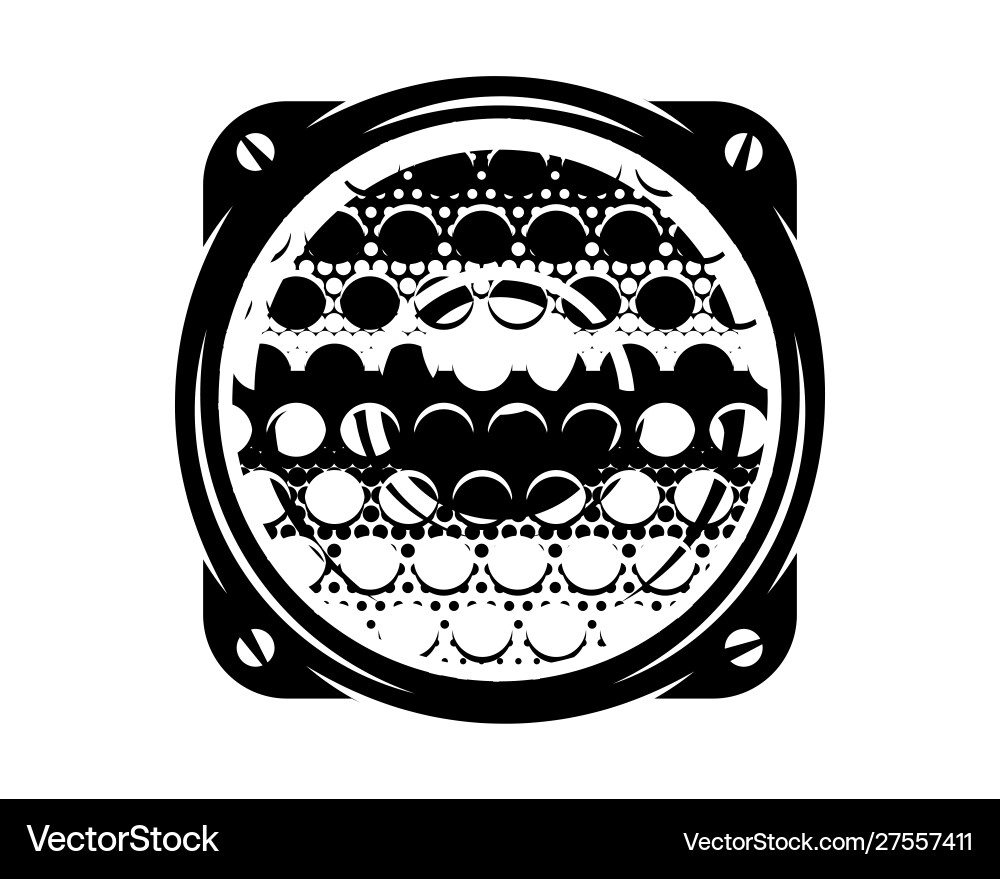 Stylish monochrome detailed Royalty Free Vector Image