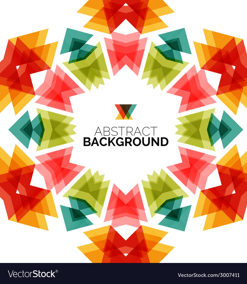 Triangle geometric concept Royalty Free Vector Image