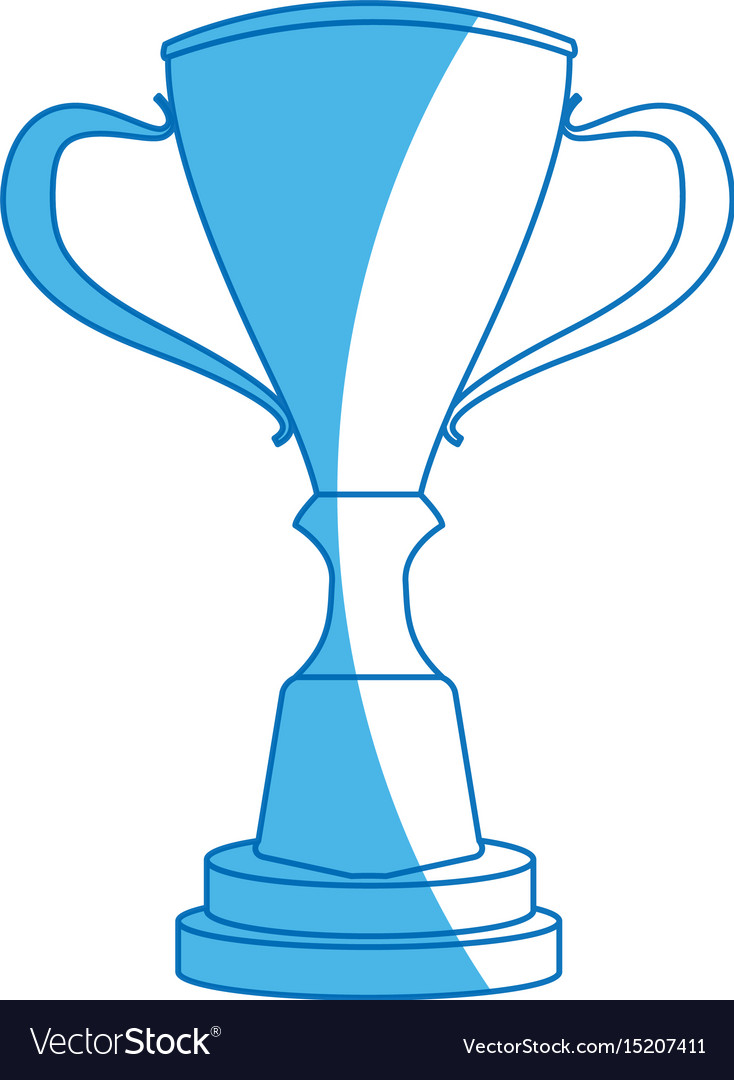 Trophy winner competition award icon Royalty Free Vector