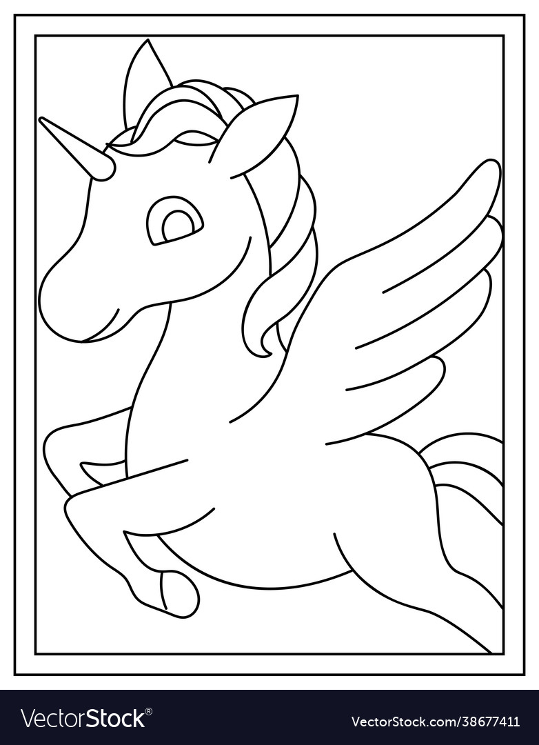 Unicorn horse Royalty Free Vector Image - VectorStock