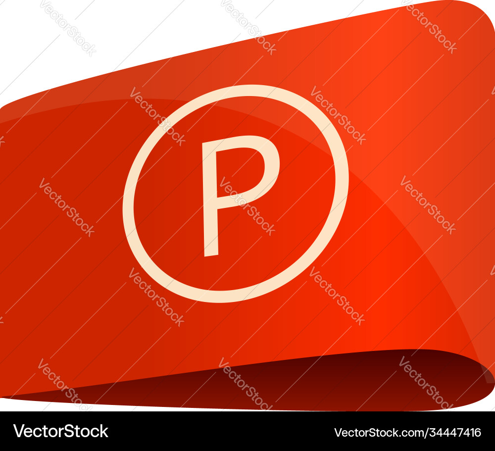 Dry clean cloth label icon cartoon style Vector Image