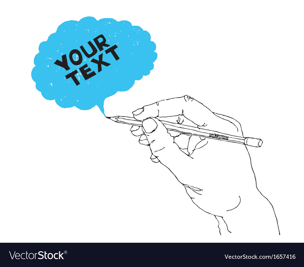 Hand drawing bubble Royalty Free Vector Image - VectorStock
