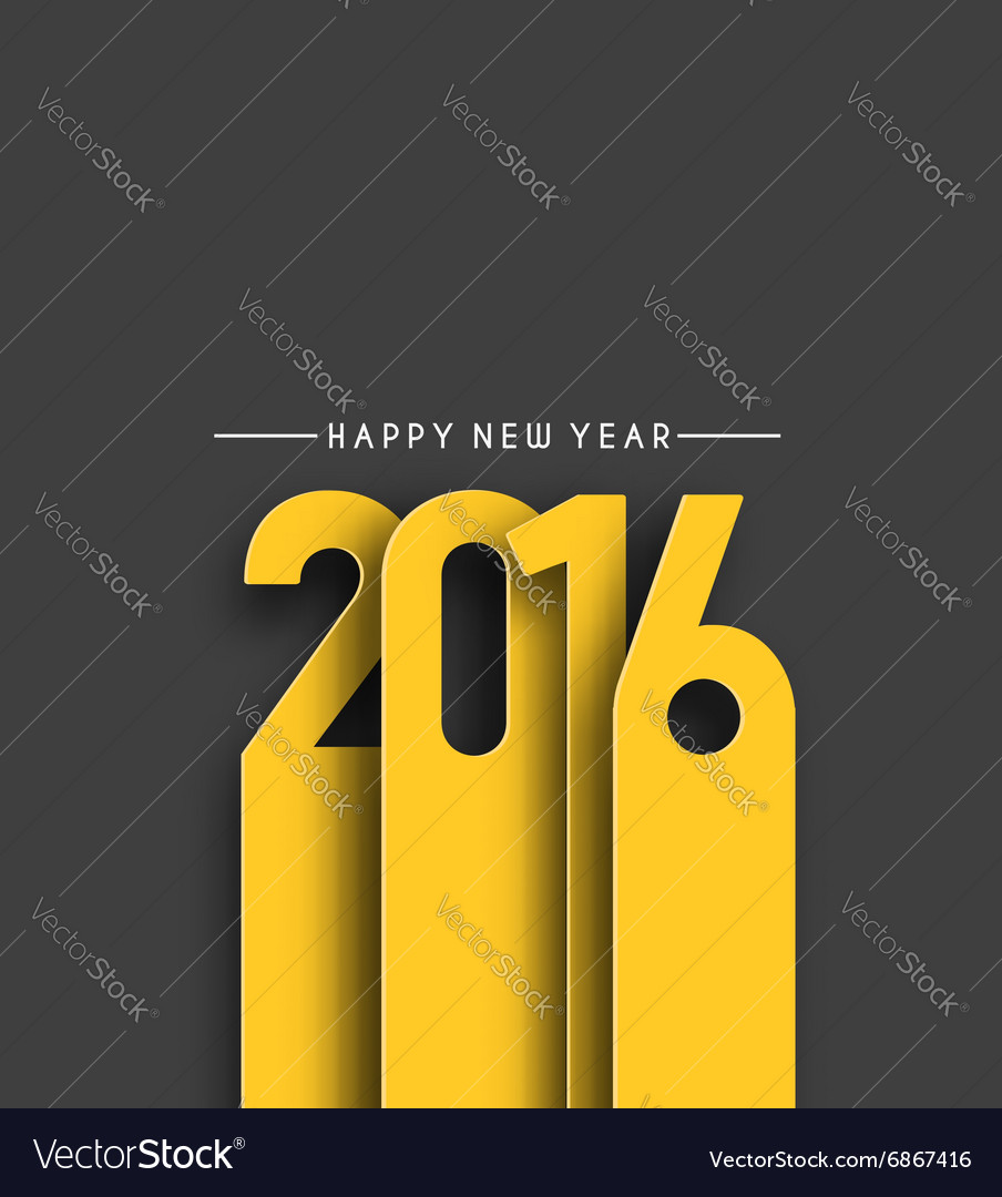 Happy new year 2016 Royalty Free Vector Image - VectorStock