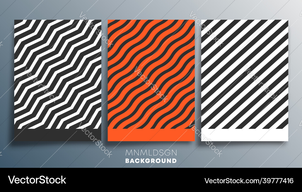 Minimal line design for flyer poster brochure Vector Image