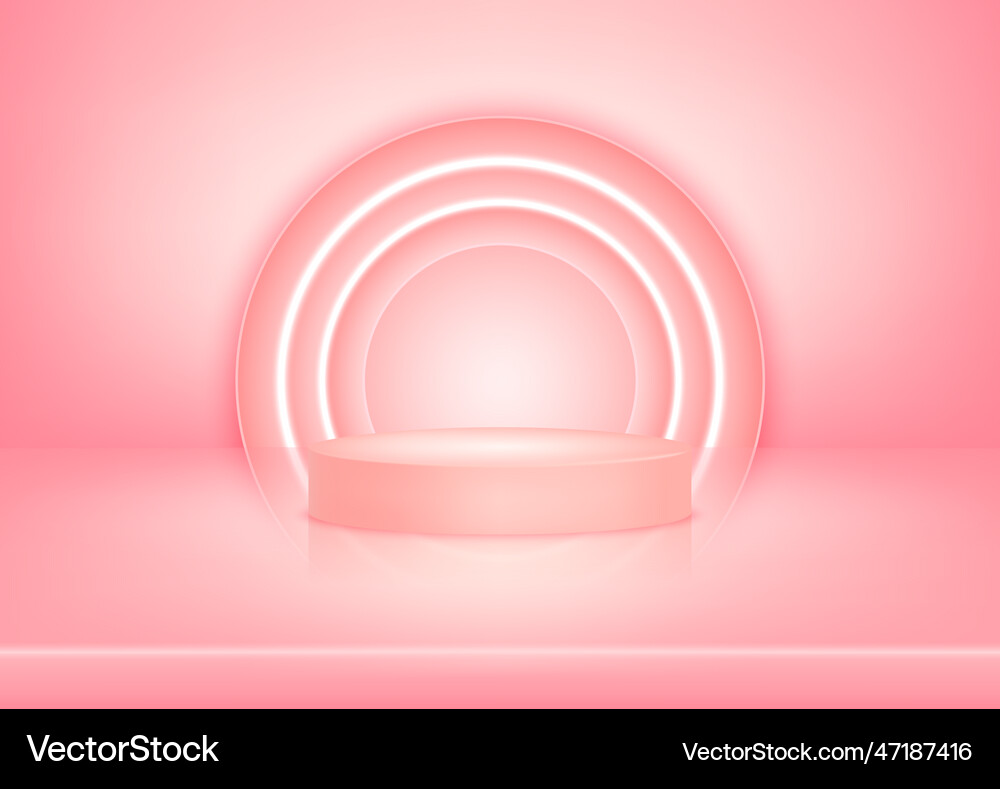 Pink studio background Royalty Free Vector Image