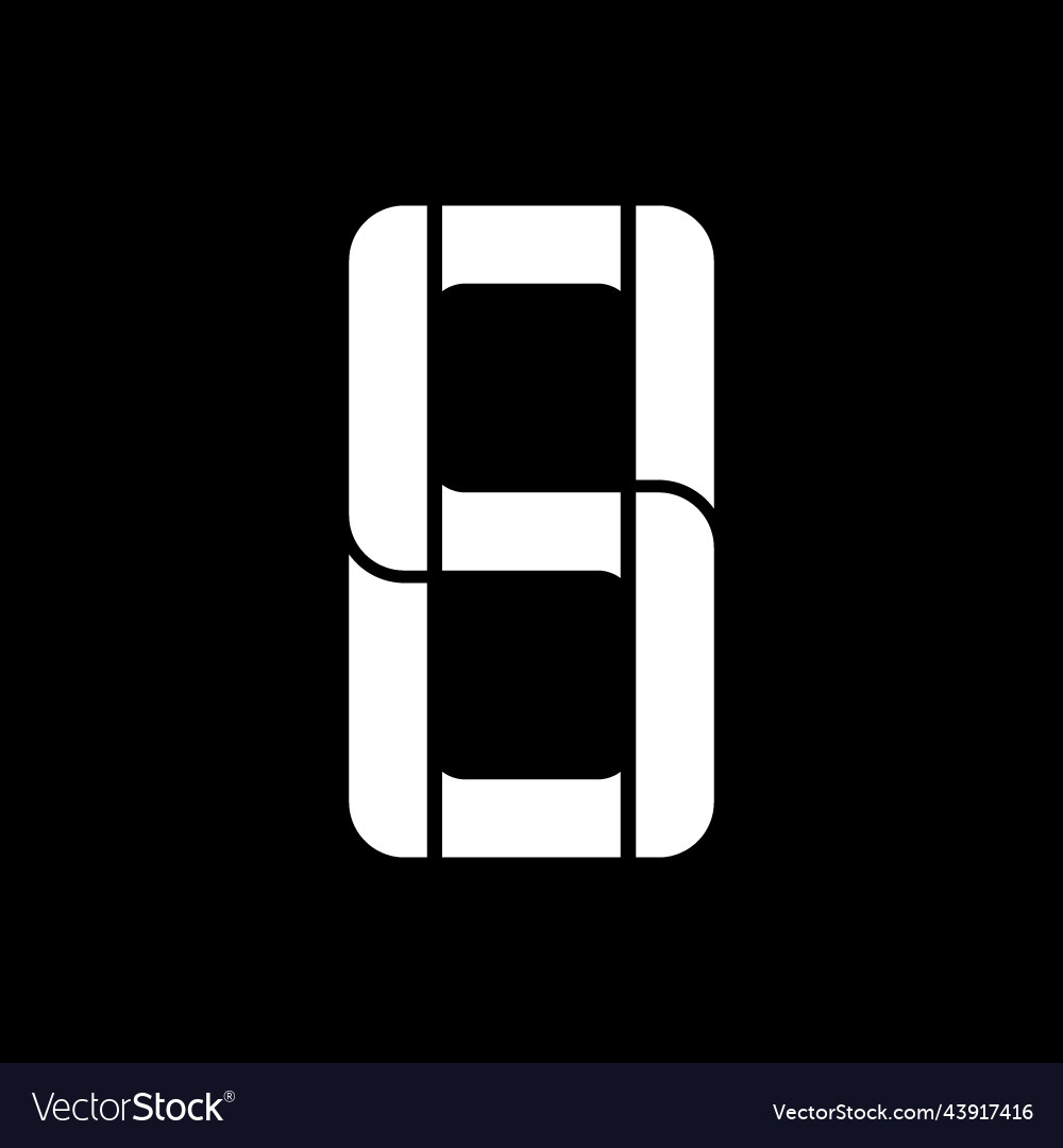 S h 8 s8 h8 sh sh8 8sh letter logo Royalty Free Vector Image