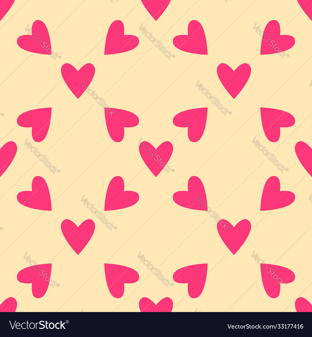 Seamless hearts pattern Royalty Free Vector Image