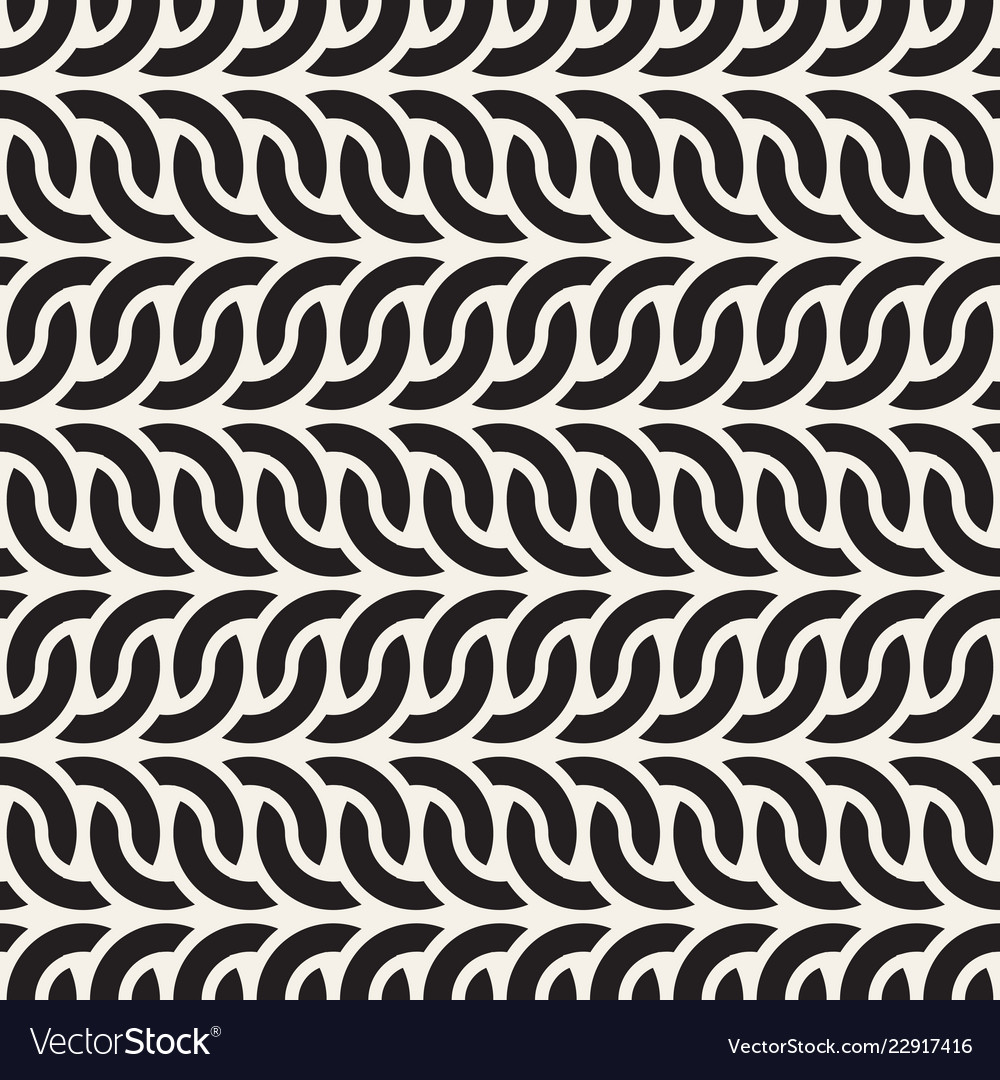 Seamless interlacing lines geometric pattern Vector Image