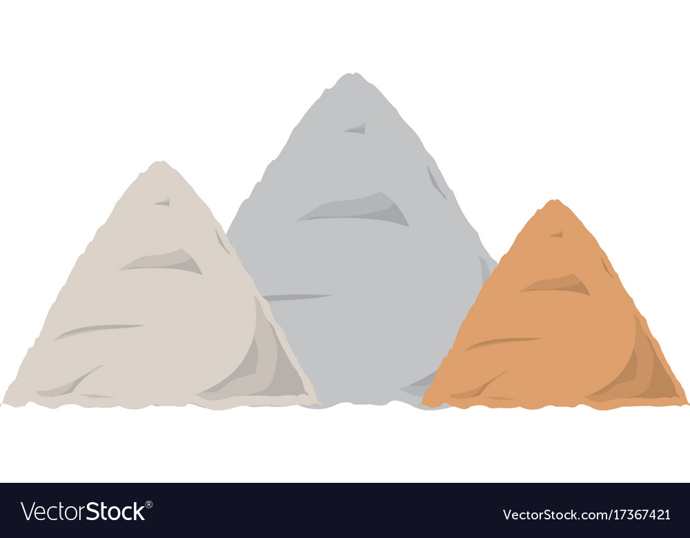 Construction sand Royalty Free Vector Image - VectorStock