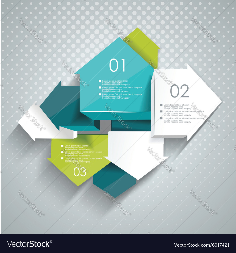 Pointer arrows graphic or website layout Vector Image