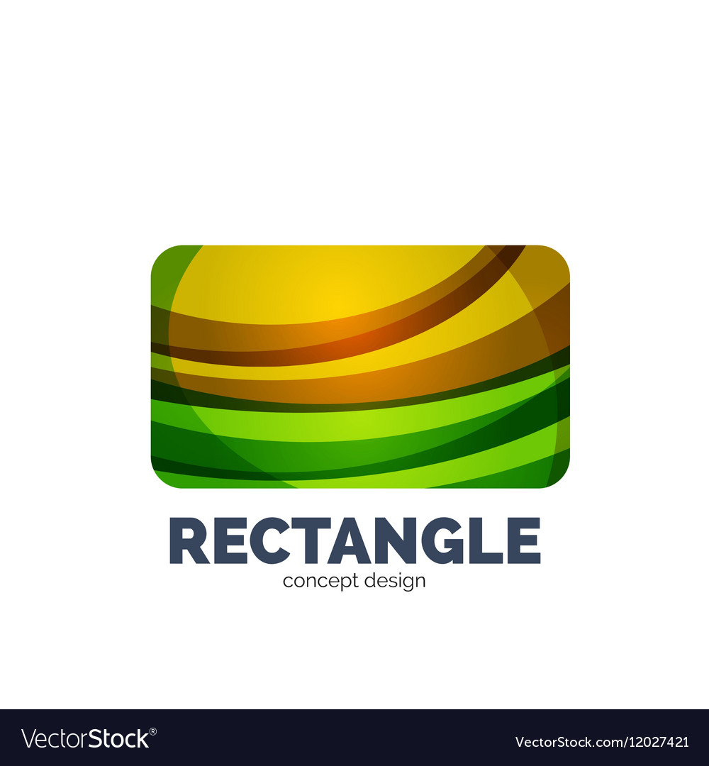 Rectangle logo Royalty Free Vector Image - VectorStock