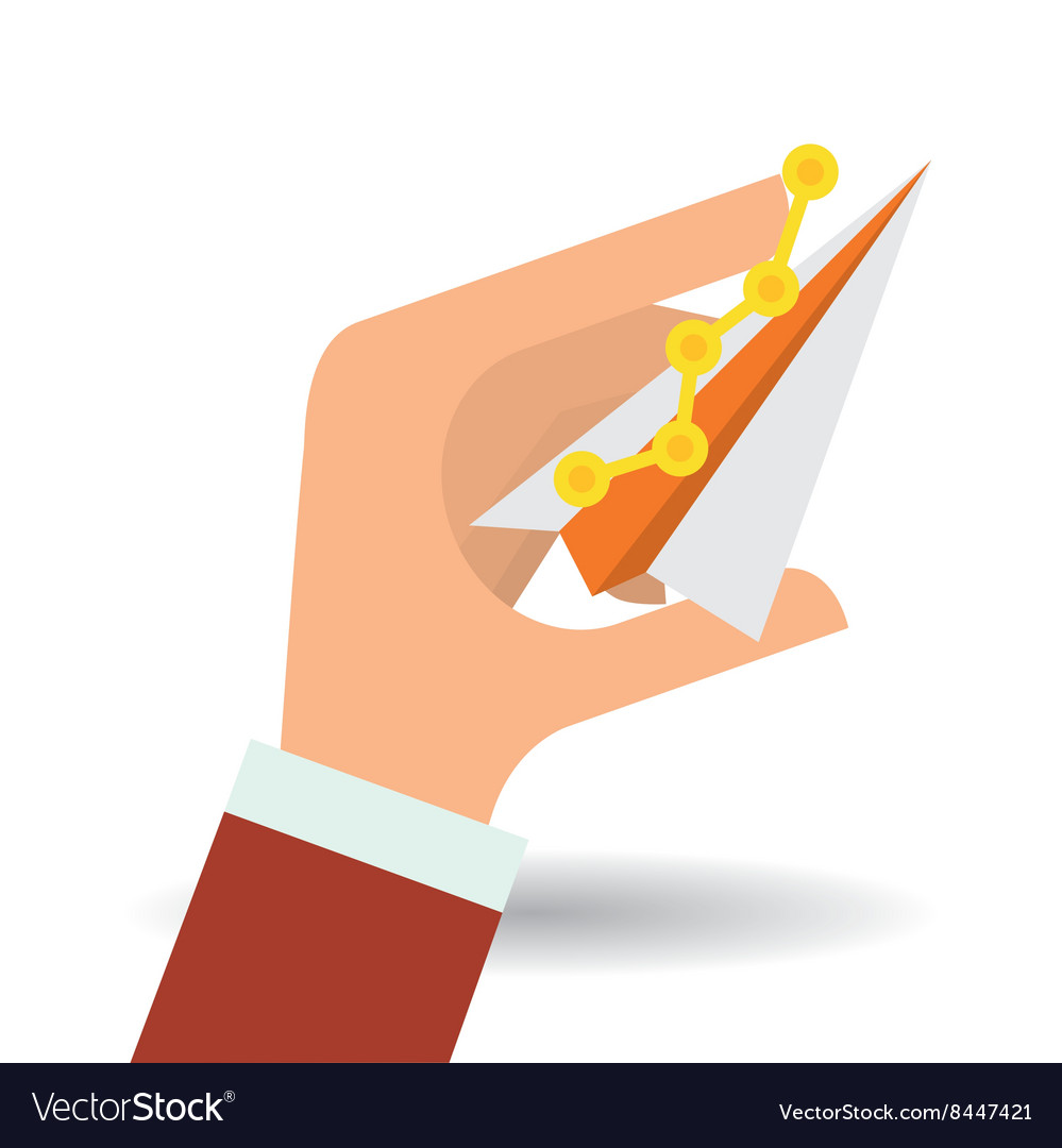 Solution design over white background Royalty Free Vector