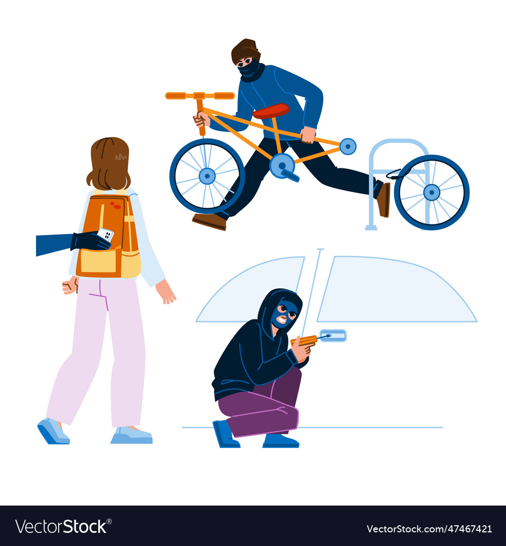 Stolen thief Royalty Free Vector Image - VectorStock