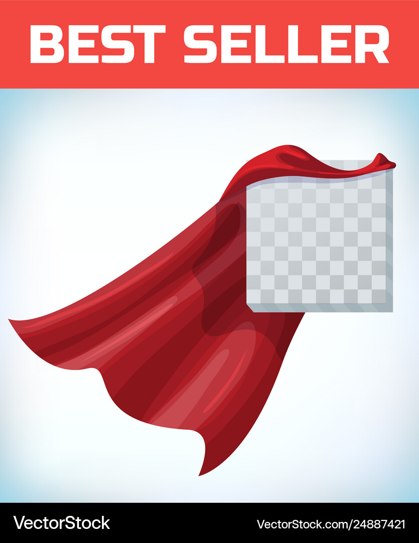 Super hero cape red cloak clothes Royalty Free Vector Image