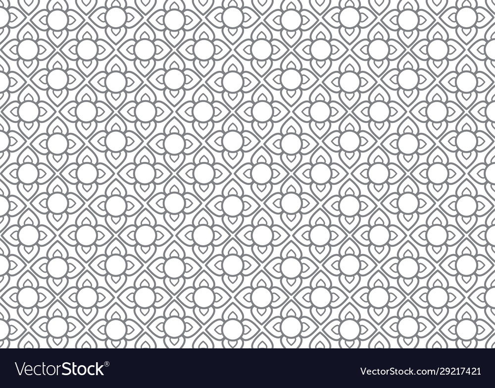 Thai pattern on white background Royalty Free Vector Image