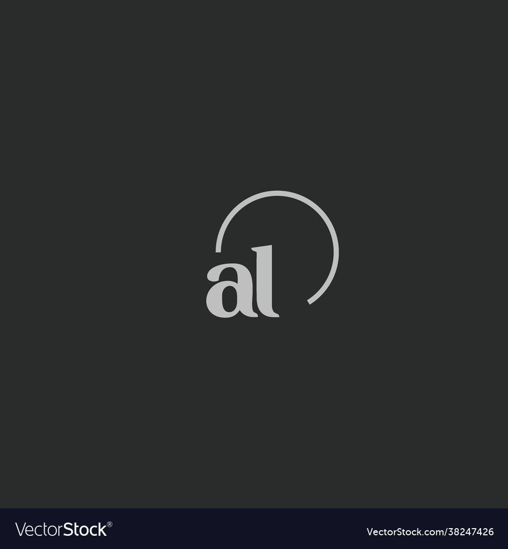 Al initials logo monogram Royalty Free Vector Image