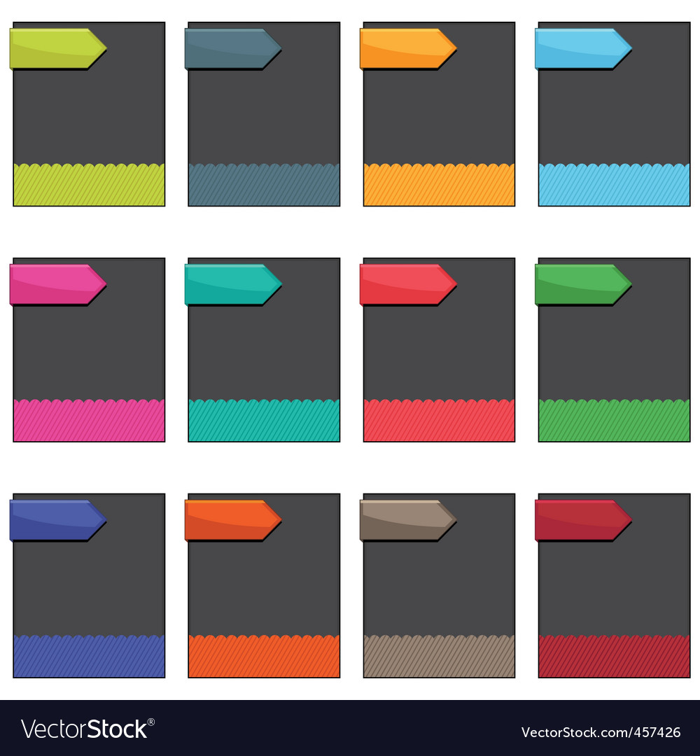 Boxes with tags Royalty Free Vector Image - VectorStock