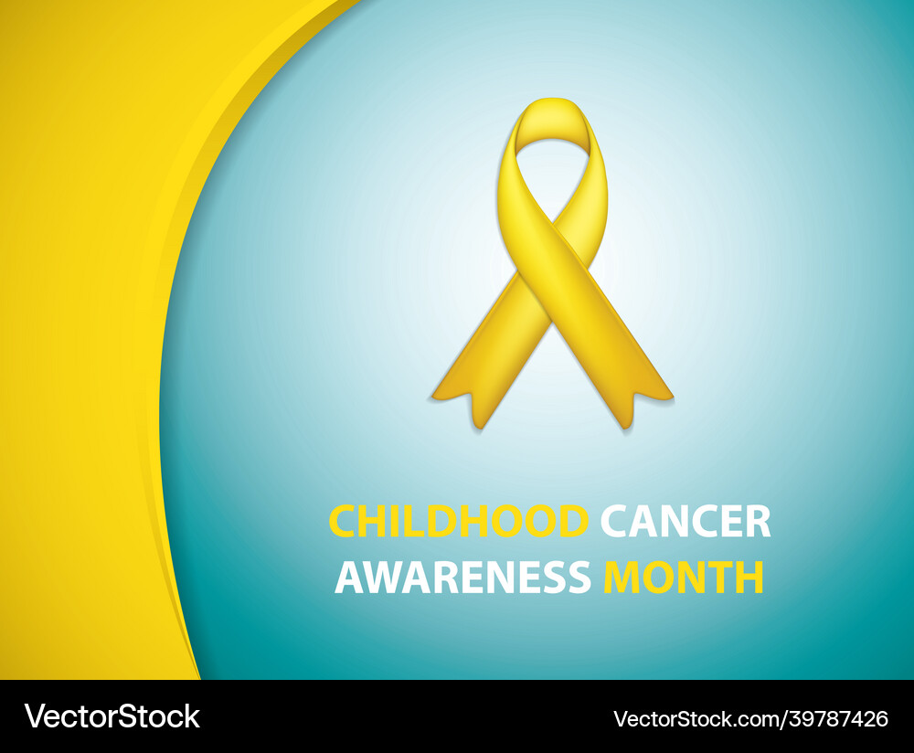 Childhood cancer Royalty Free Vector Image - VectorStock