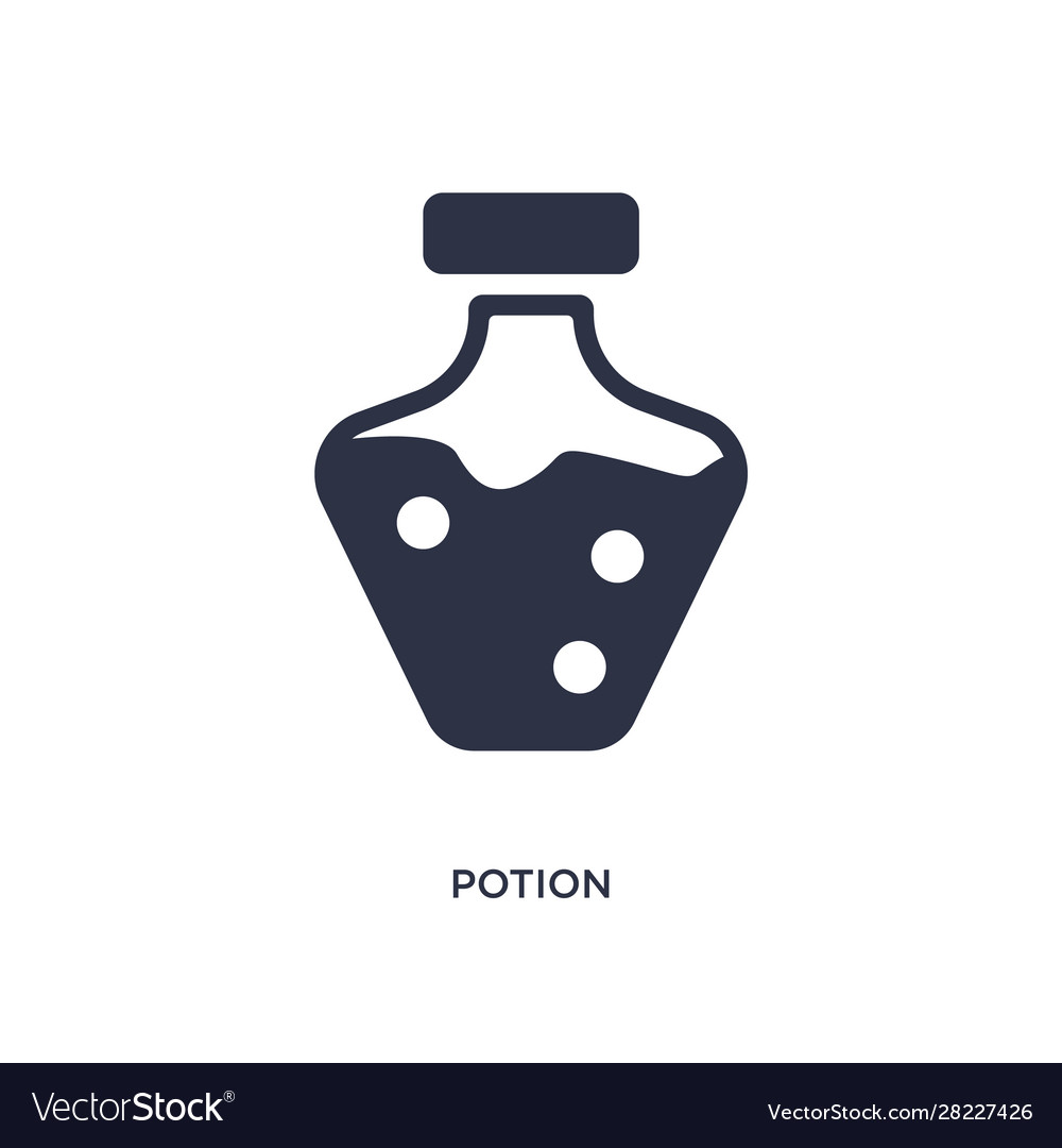 Potion icon on white background simple element Vector Image