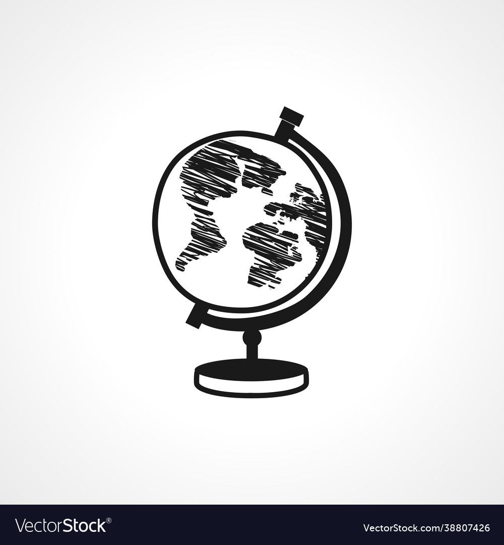 World globe icon globe simple icon globe isolated Vector Image