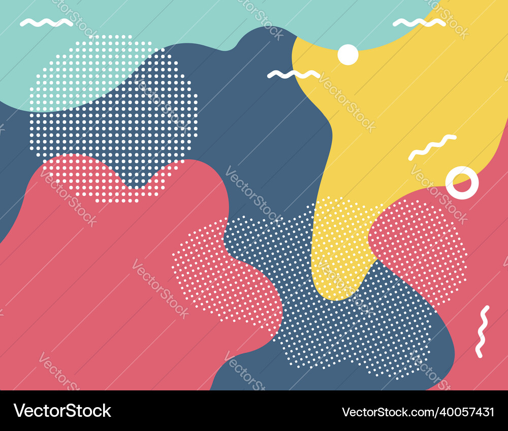 Creative children cartoon color splash background Vector Image