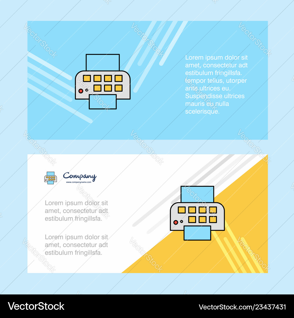 Printer abstract corporate business banner Vector Image
