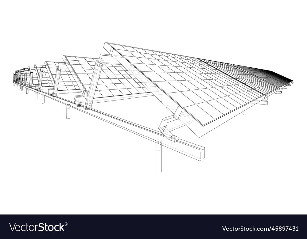 Solar panel concept Royalty Free Vector Image - VectorStock
