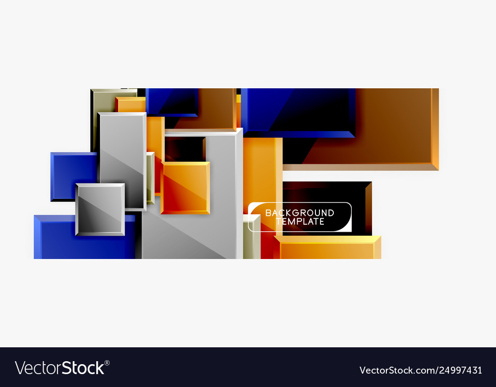 Square geometric composition Royalty Free Vector Image