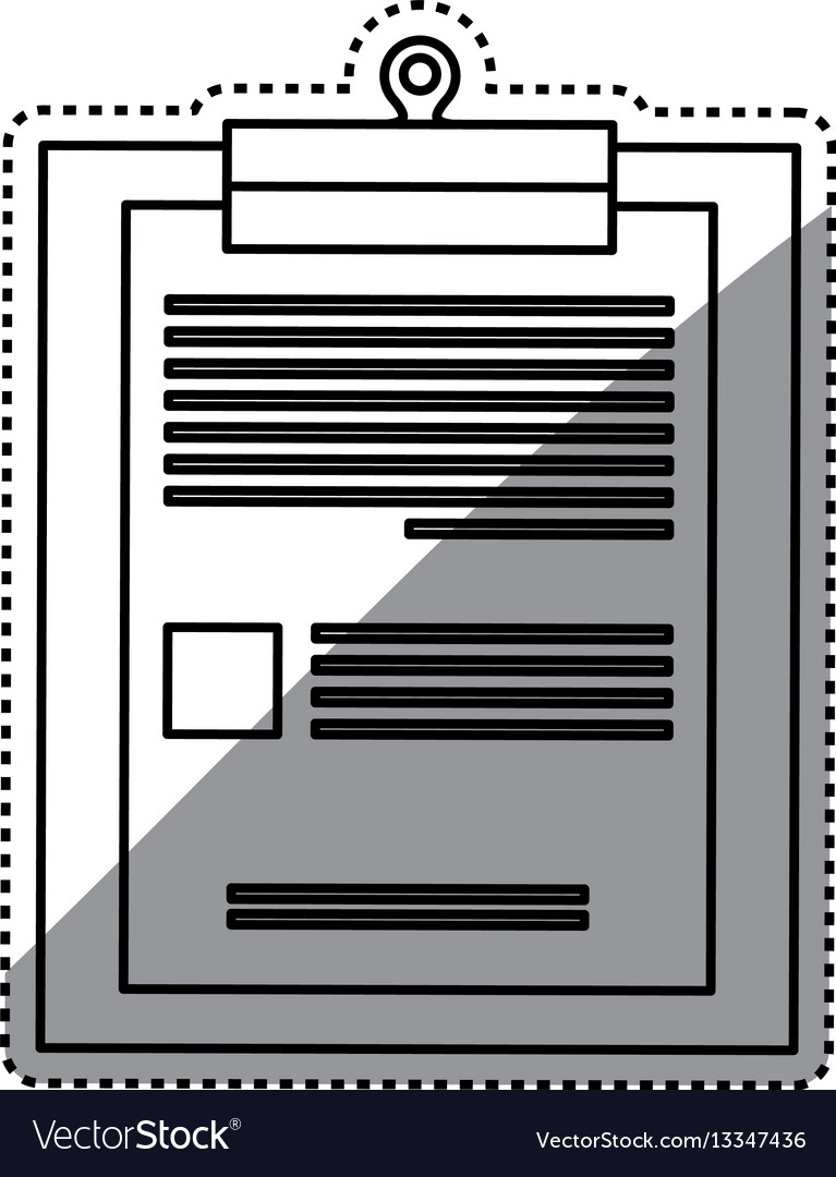Checklist document sheet Royalty Free Vector Image