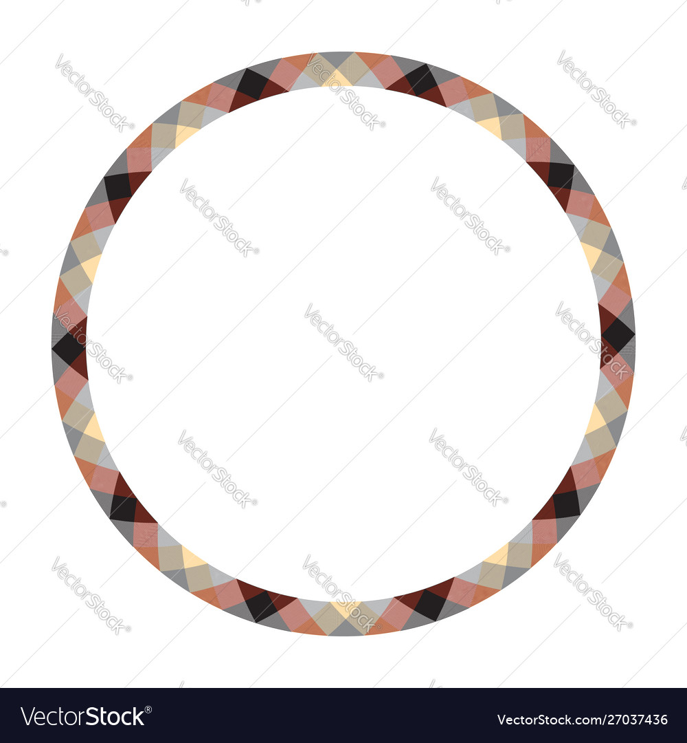Circle borders and frames round border pattern Vector Image