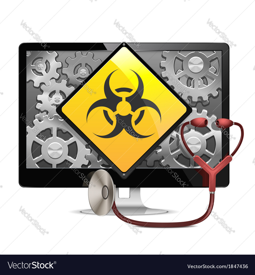 Computer Diagnostic Concept Royalty Free Vector Image