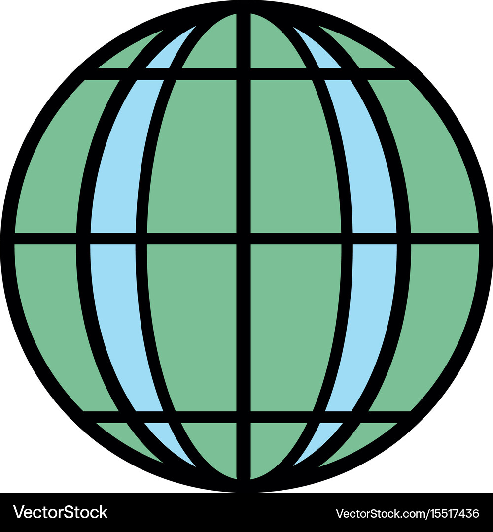 Global earth planet to geography exploration Vector Image