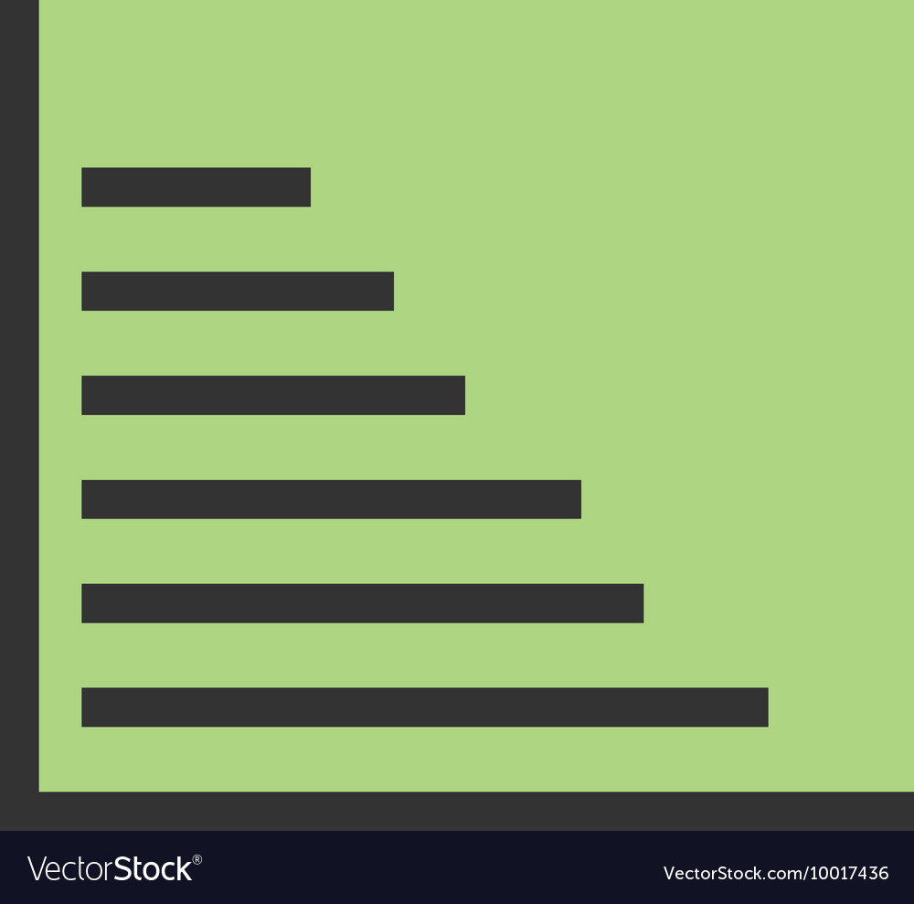 Horizontal bar chart Royalty Free Vector Image