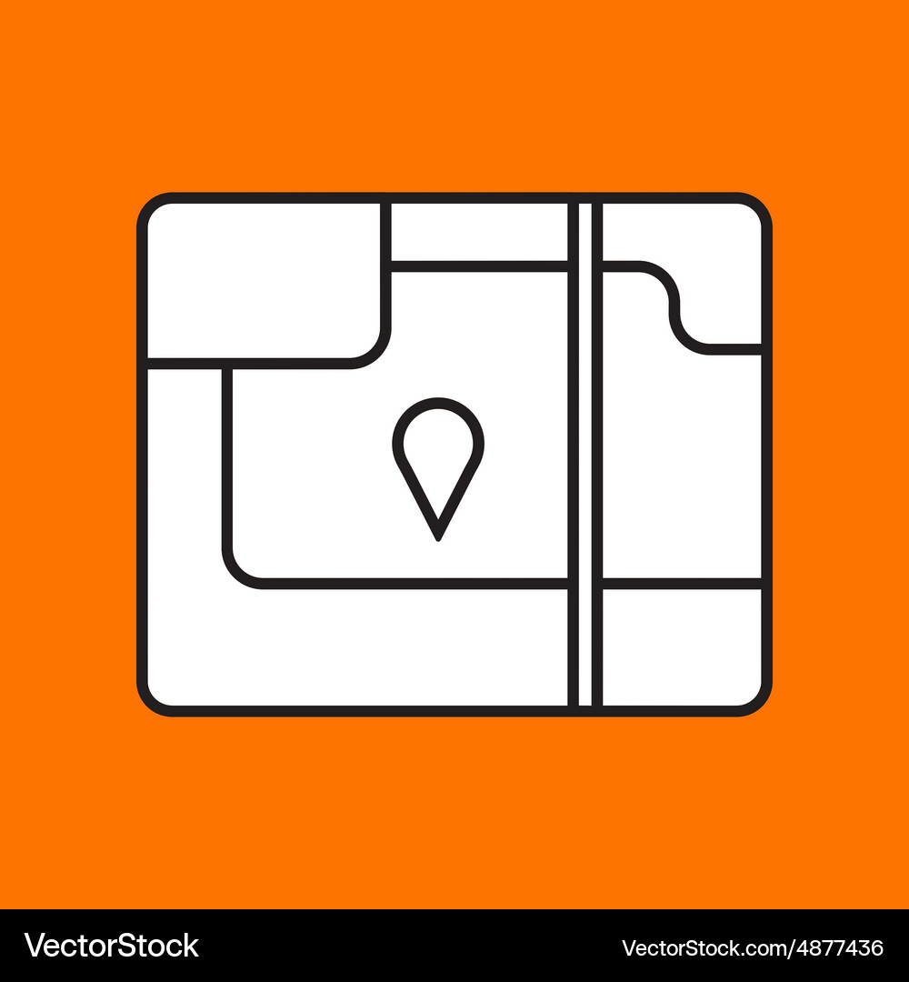 Map icon eps10 Royalty Free Vector Image - VectorStock