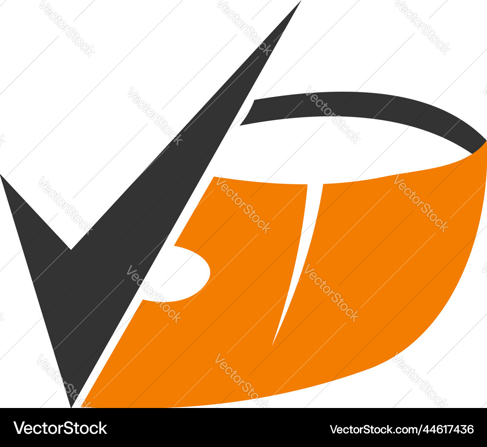 Ticket design concept logo icon brand identity Vector Image