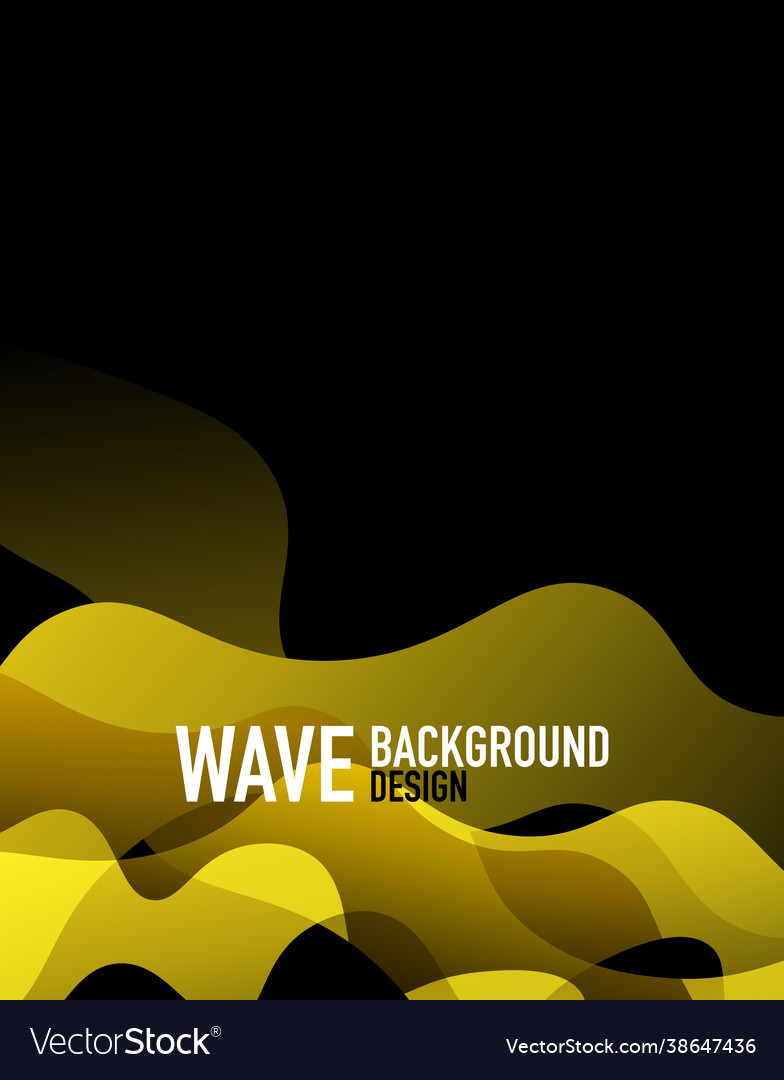 Vertical fluid gradient wave abstract background Vector Image