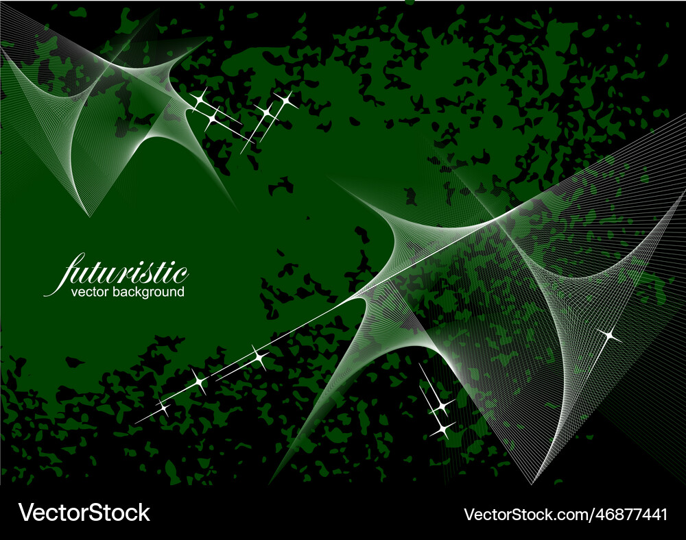 Abstract black futuristic background 3d color Vector Image