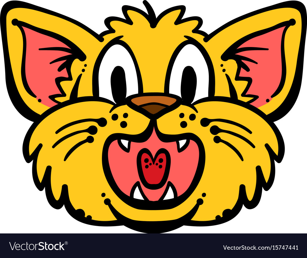 Cat face Royalty Free Vector Image - VectorStock