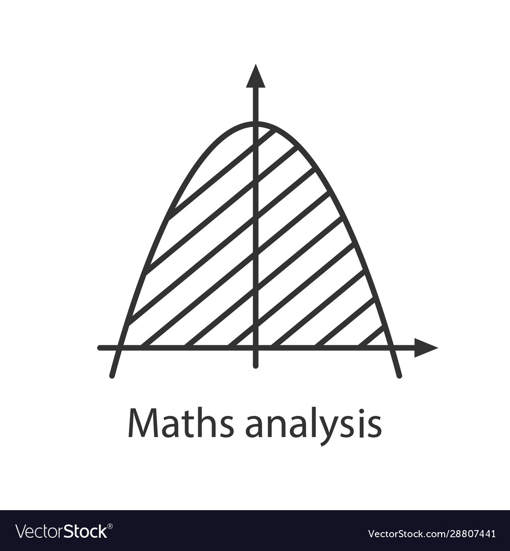 Coordinate system linear icon Royalty Free Vector Image