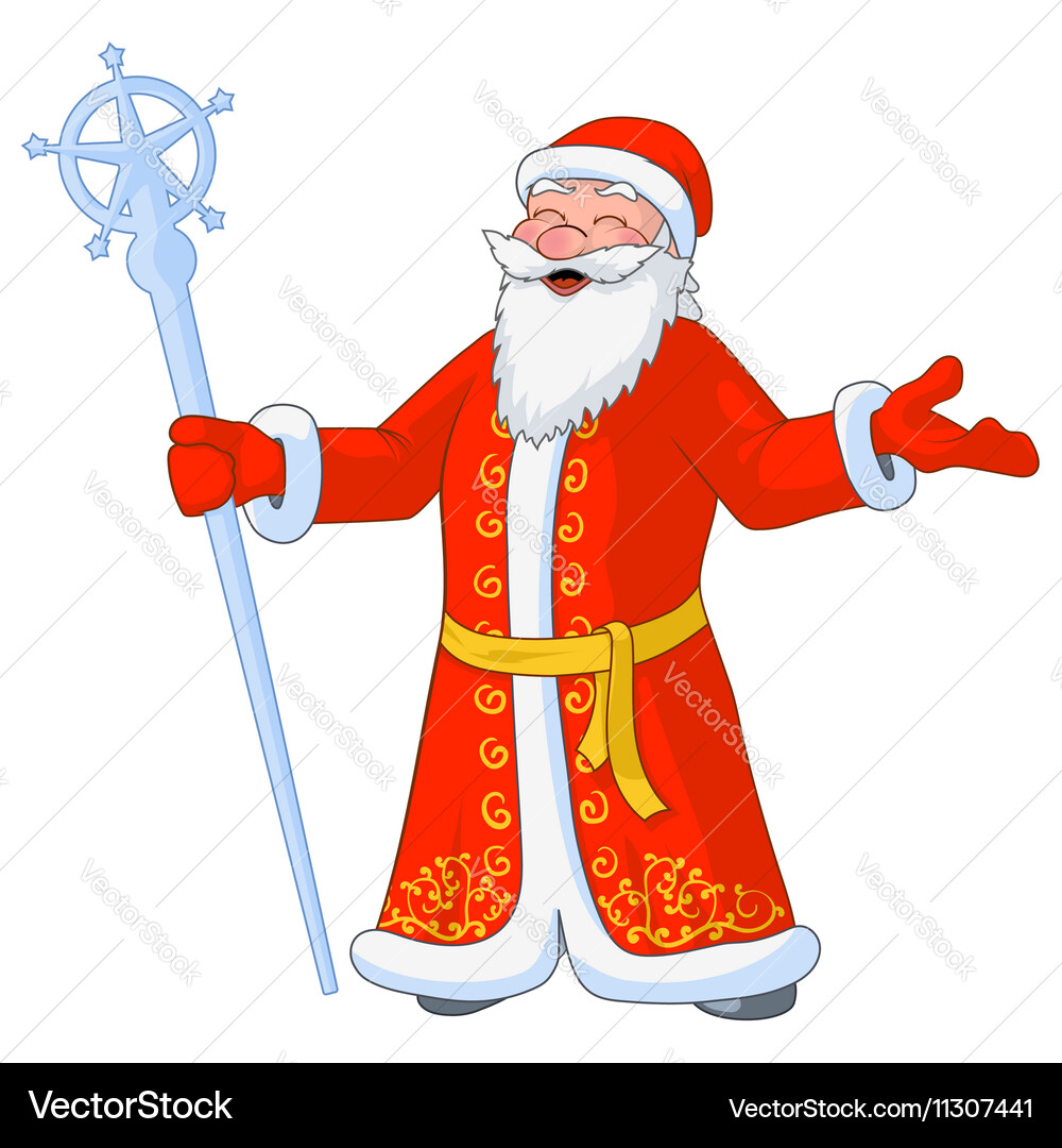 Ded Moroz - Russian Winter Wizard Royalty Free Vector Image