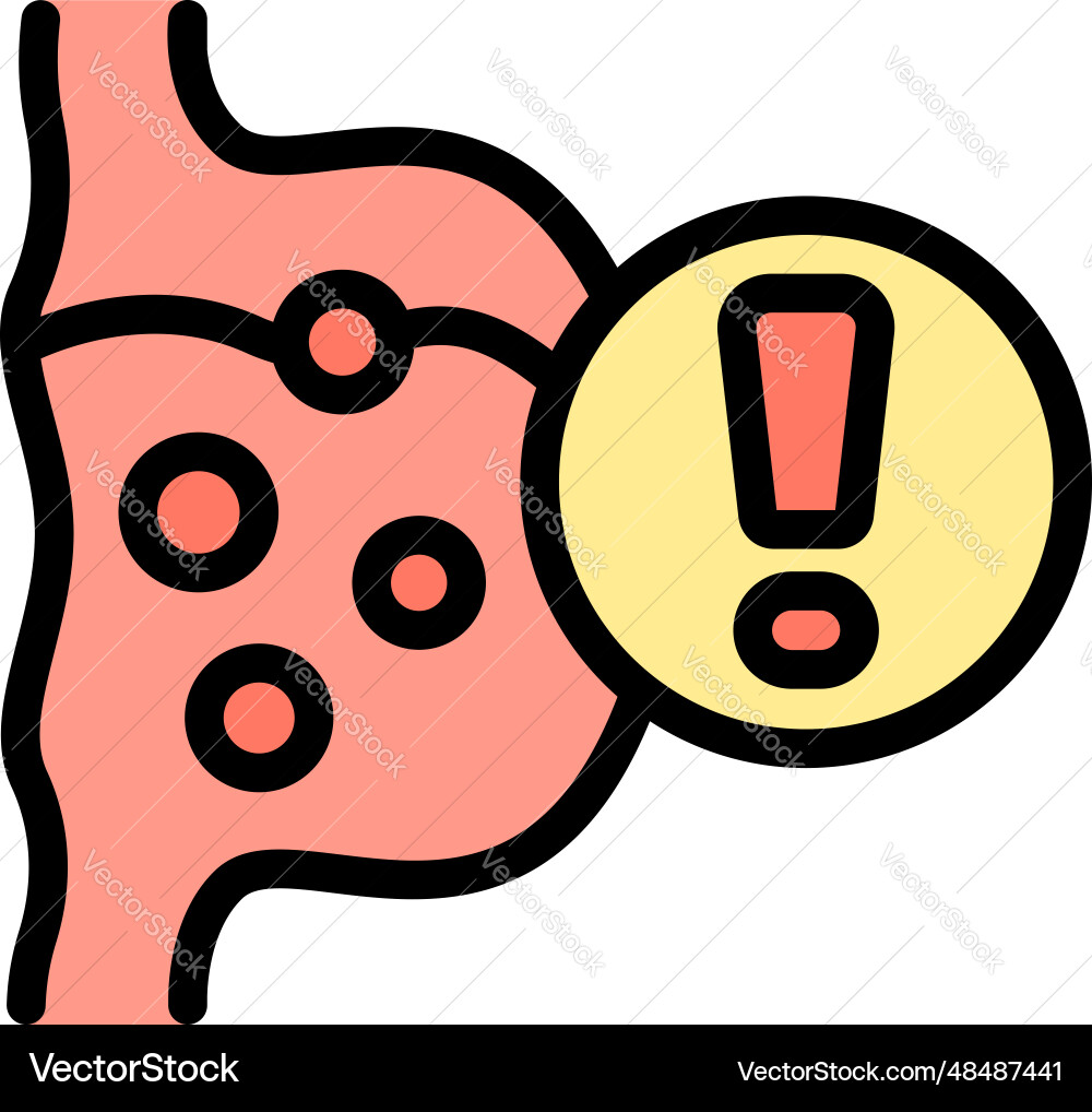 Full Enzymes Icon Flat Royalty Free Vector Image