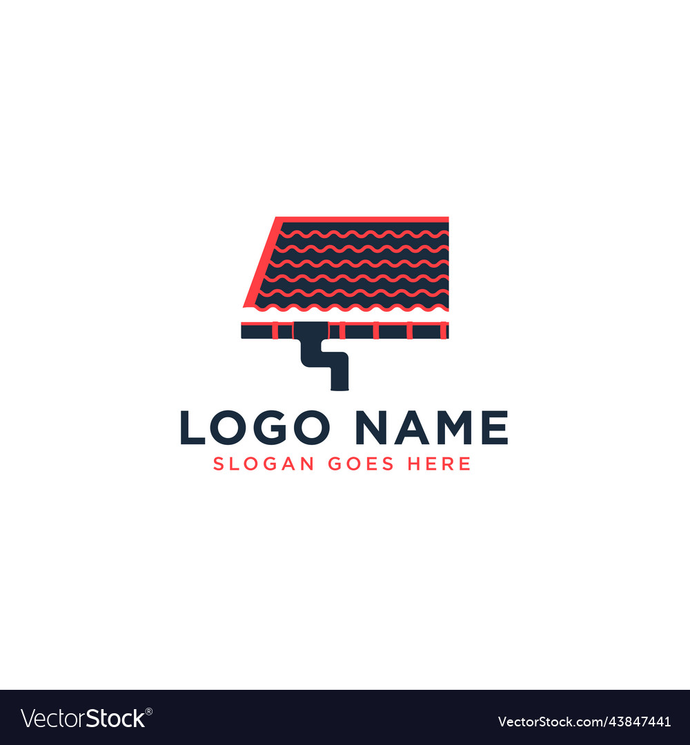 Gutter logo design Royalty Free Vector Image - VectorStock