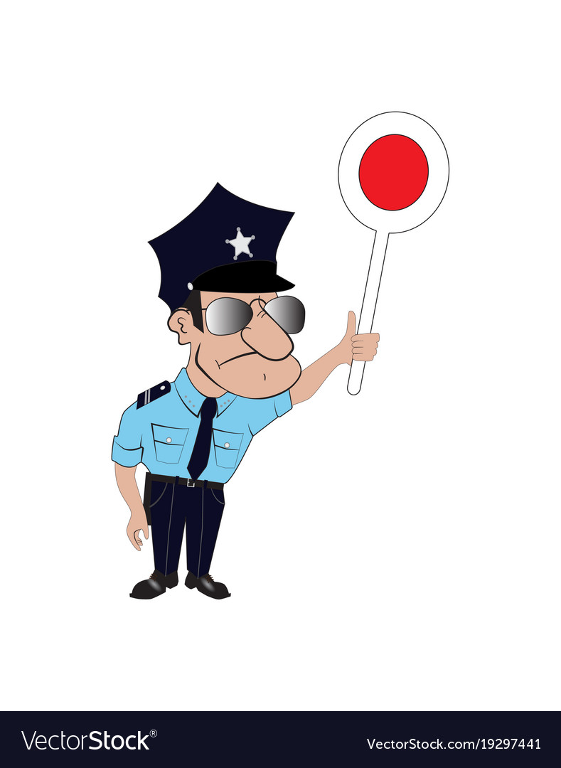 Image a cop Royalty Free Vector Image - VectorStock