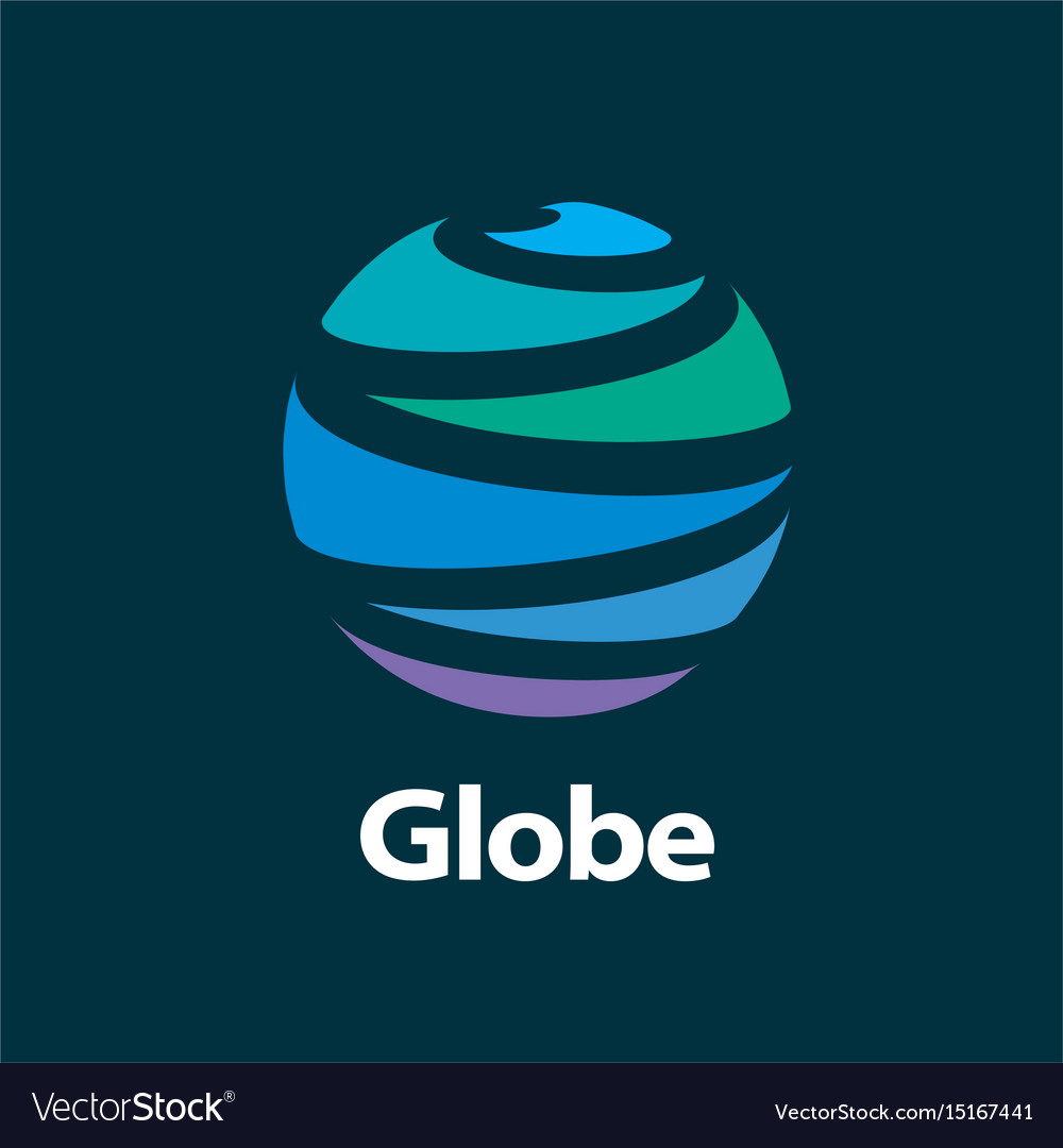 Logo globe Royalty Free Vector Image - VectorStock